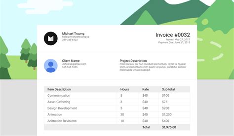 Html Invoice Template Free Codepen Free Templates Printable