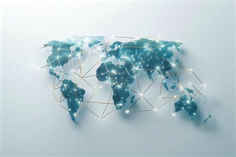 A Minimalist Design Featuring A World Map With Highlighted Routes Symbolizing Global Travel And