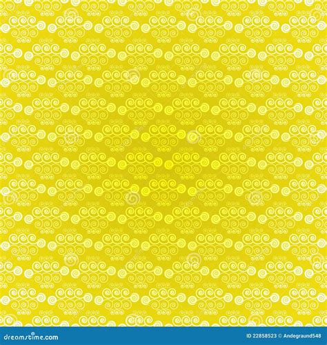 Seamless Pattern Light Yellow Spirals Stock Illustration - Illustration of design, decorative ...