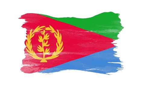 Premium Photo Eritrea Flag Brush Stroke National Flag
