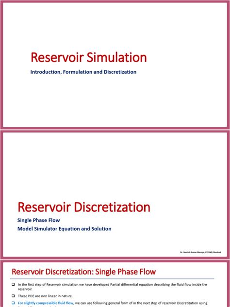 Reservoir Simulation And Discretization Techniques Pdf Finite