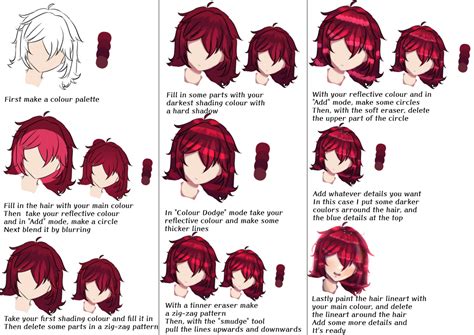 Hair Shading Tutorial How To Draw Hair Drawing Hair T