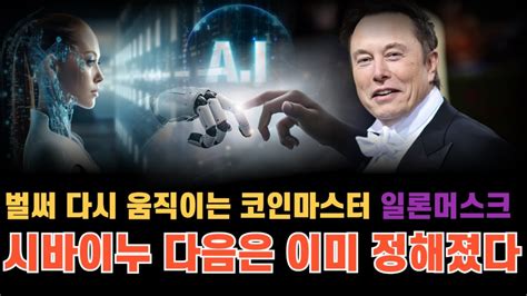 본격적으로 움직이는 괴짜천재 일론머스크 시바이누 다음 코인 정해졌다 Youtube