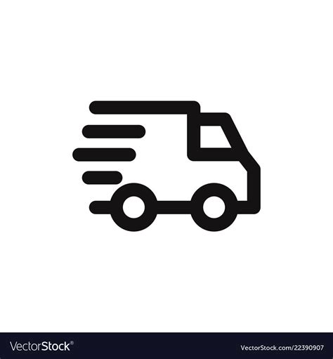 Delivery Icon Royalty Free Vector Image Vectorstock