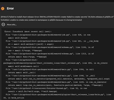 Jellyfin Error On Install Rjellyfin