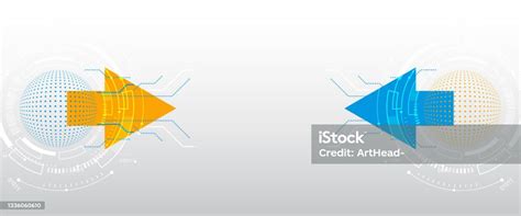 현대 하이테크 비즈니스 프리젠 테이션 기술 요소 화살표 및 구가 있는 추상적인 배경입니다 비즈니스 및 인터넷 프로젝트를 위한 사이버 보안 추상적 미래지향적 배경 배경 주제에