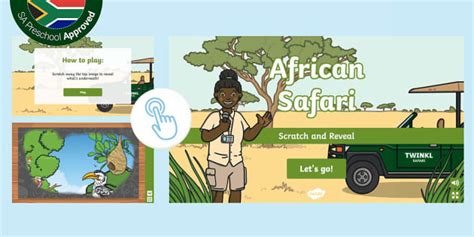 Safari Scratch And Reveal Game Teacher Made Twinkl