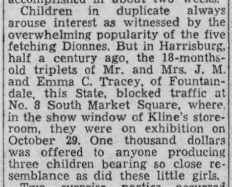 Triplets 50 Years Ago Tracey ™