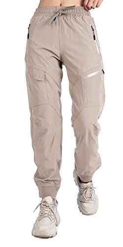 Singbring Womens Athletic Hiking Cargo Joggers Pants Outdoor Workout