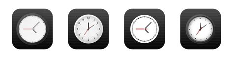 Clock Mobile App 3d Modern Icontimer And Time New Phone Application