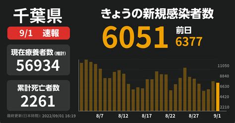 新型コロナ 千葉県で新たに6051人感染確認 13人死亡 Newsdigest