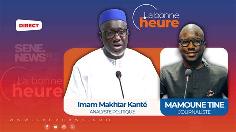 DIRECT Imam Kanté dans La Bonne Heure avec le scandale Marieme Faye