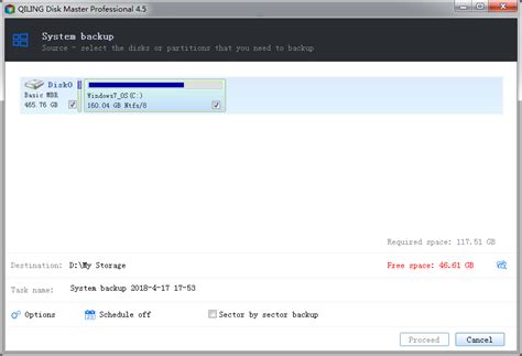 how to do a system backup that back up system files and boot files