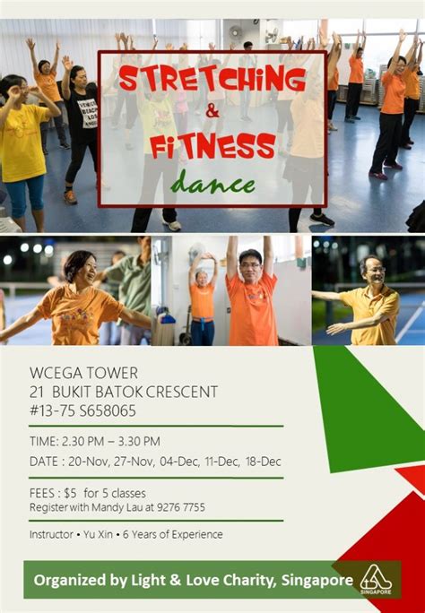 Stretching And Fitness Dance Class Nov Dec 2016 Singapore Light