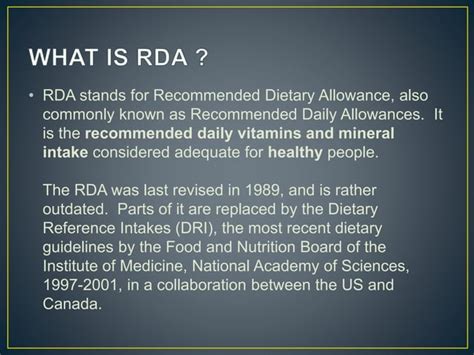 Rda Macro And Micronutrients Ppt