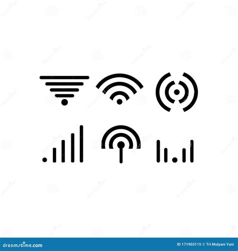 Netwerkpictogram Wifi Pictogram Symbool Voor Signaalpictogram Vectorsymbool Vector