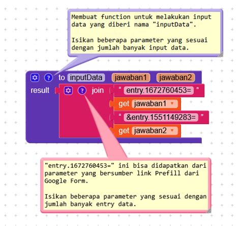 Cara Input Data Dari Google Form Dengan Kodular Berkonsep Multiple