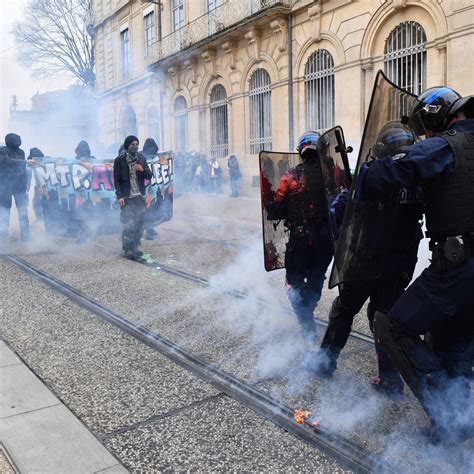 Montpellier des heurts éclatent dans une manifestation contre le