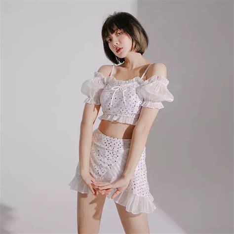 여성용 귀여운 투피스 비키니 세트 프린트 목욕 세트 비치웨어 탱키니 수영복 2022 여름 신상 수영복