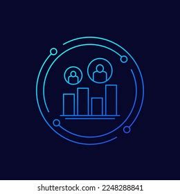 Customer Segmentation Icon Linear Vector Design Stock Vector Royalty