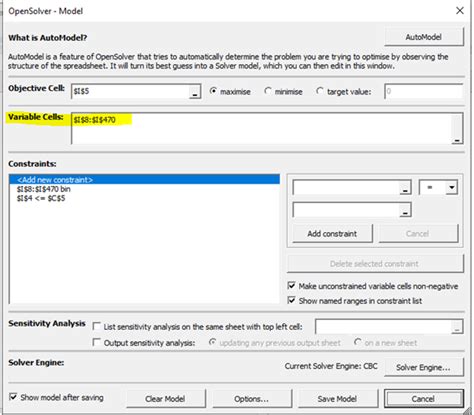 Utilização Do Opensolver Com Vba Ferramentas Em Excel Vba