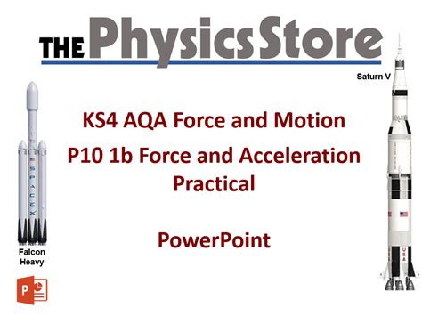 KS GCSE Physics AQA P B Force And Acceleration Required Practical Teaching Resources
