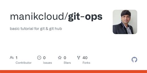 GitHub Manikcloud Git Ops Basic Tutorial For Git Git Hub