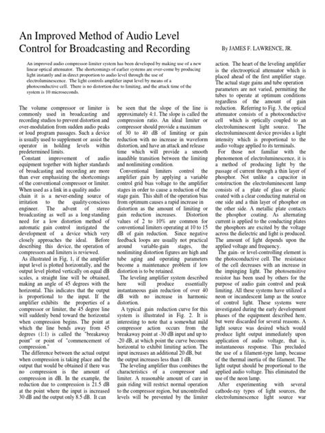 Theory Of Operation Pdf Amplifier Distortion