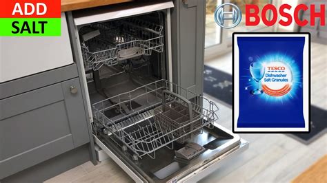bosch dishwasher salt light on and how to add salt to bosch dishwasher