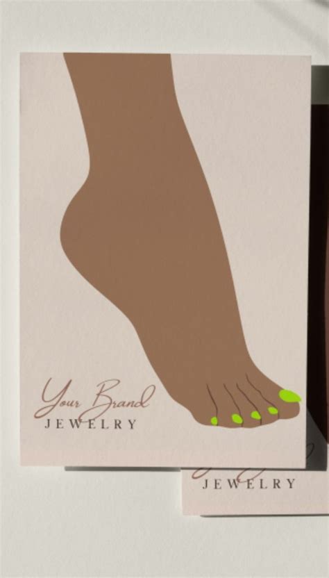 Customisable Anklet Display Cards Displays And Packaging Jewelry