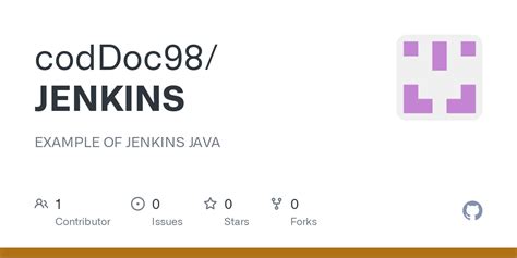 GitHub CodDoc98 JENKINS EXAMPLE OF JENKINS JAVA
