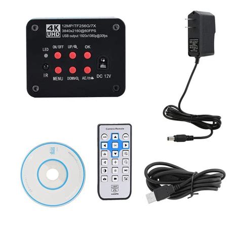 Microscope Accessories Kit For Adult Uhd 4k Industrial Microscope Camera Hdmi Usb Output 180xc
