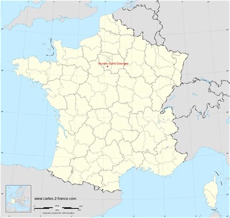 Carte De Auvers Saint Georges Situation Géographique Et Population De