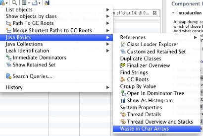Tips For Using The Eclipse Memory Analyzer