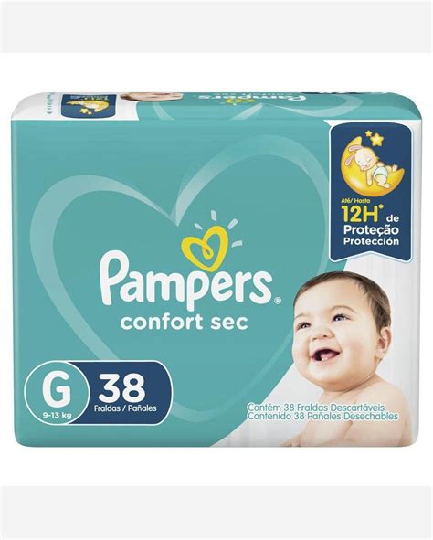 Riachuelo Fralda Pampers Confort Sec Mega Tamanho G Com 38 Tiras