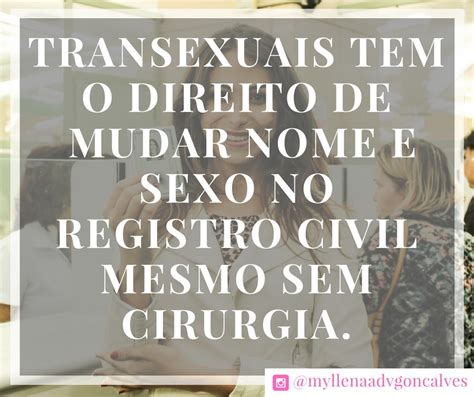 Nasser Abdala Transexualidade Alteração Do Nome E Sexo No Registro
