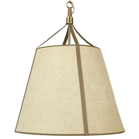 Palecek Riviera Coastal Beach Natural Raffia Single Pendant