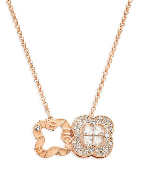 Swarovski Admiration Crystal Double Pendant Necklace Lyst