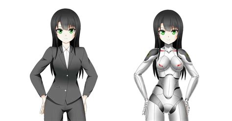 サイボーグ娘 楓ちゃん 生身ver ㈱東トマエンジニアリングのイラスト Pixiv