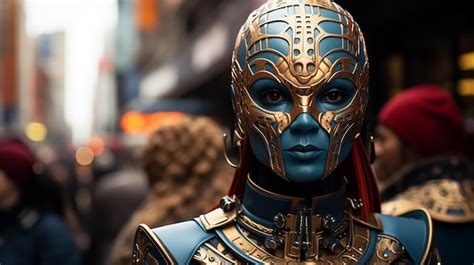 Premium Ai Image Advanced Humanoid Robot Interacting With Humans