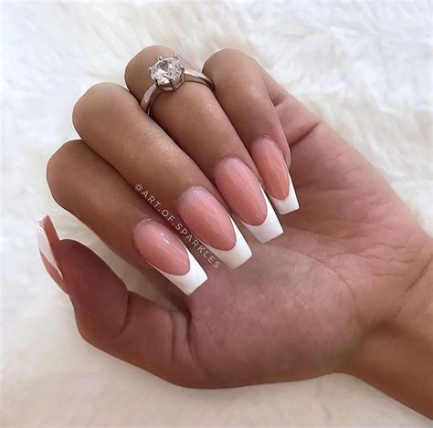 Acrylic White Tip Nail Designs ~ Wallpaper Carly