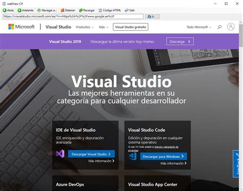 Navegador Web Con WebView En C Perez