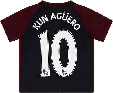 2016 17 Manchester City Away Shirt Kun Agüero 10 Excellent 9 10 4