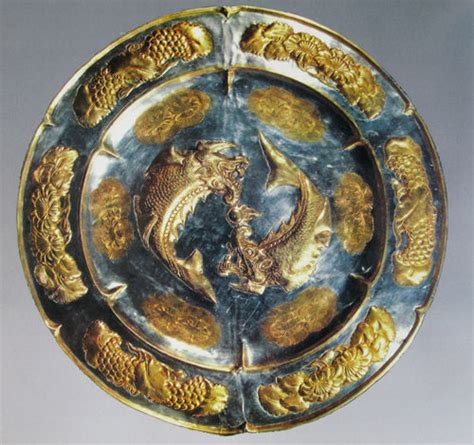 辽代银鎏金 辽代金银器 辽代 大山谷图库