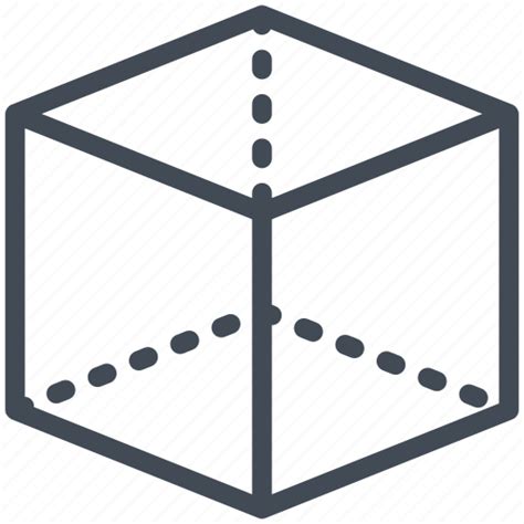Cube Geometry Mathematics Maths Wireframe Icon