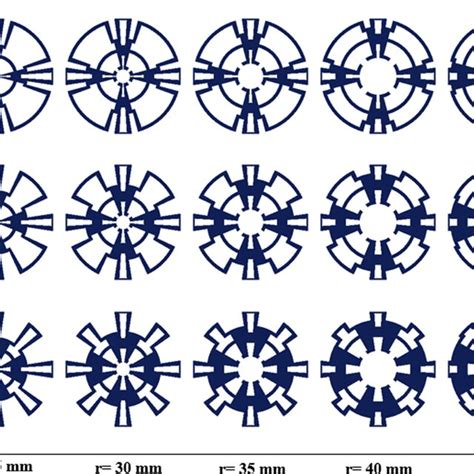 The Development Of Lattice Structures With Changing The Inner Radius Download Scientific