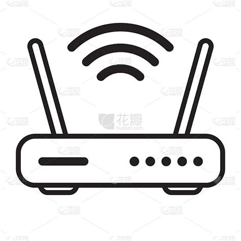 路由器图标路由器相关信号图标隔离素材 花瓣网