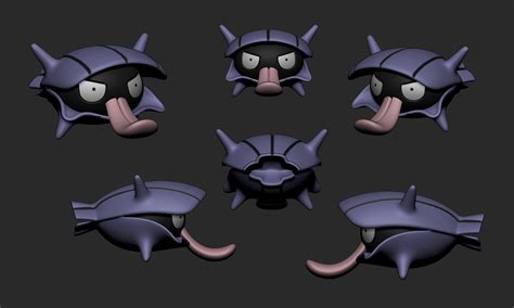Stl File Pokemon Shellder With 2 Poses・design To Download And 3d