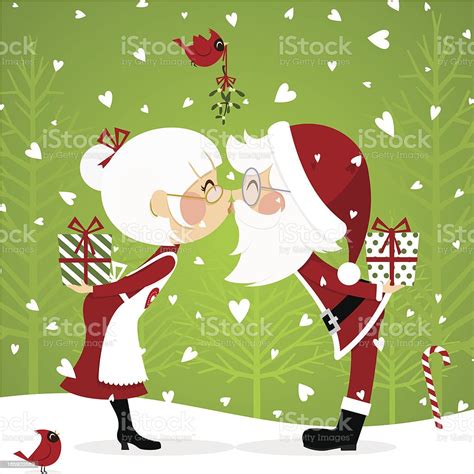 Santa Claus And Mrsclaus Stock Illustration Download Image Now Mrs
