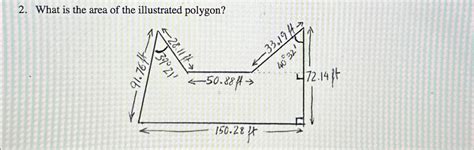 Solved What Is The Area Of The Illustrated Polygon Encircle